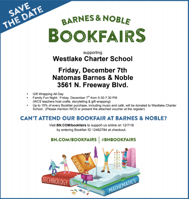 Westlake Charter School Upcoming Events - – Barnes & Noble Book Fair